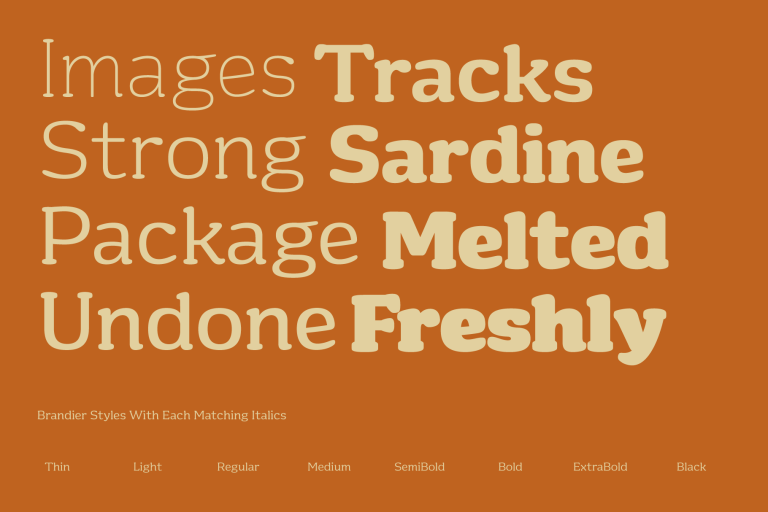 Brandier Font - Eko Bimantara Font