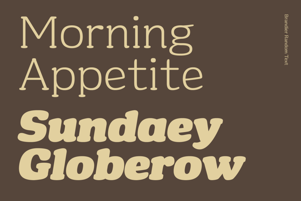 Brandier Font - Eko Bimantara Font