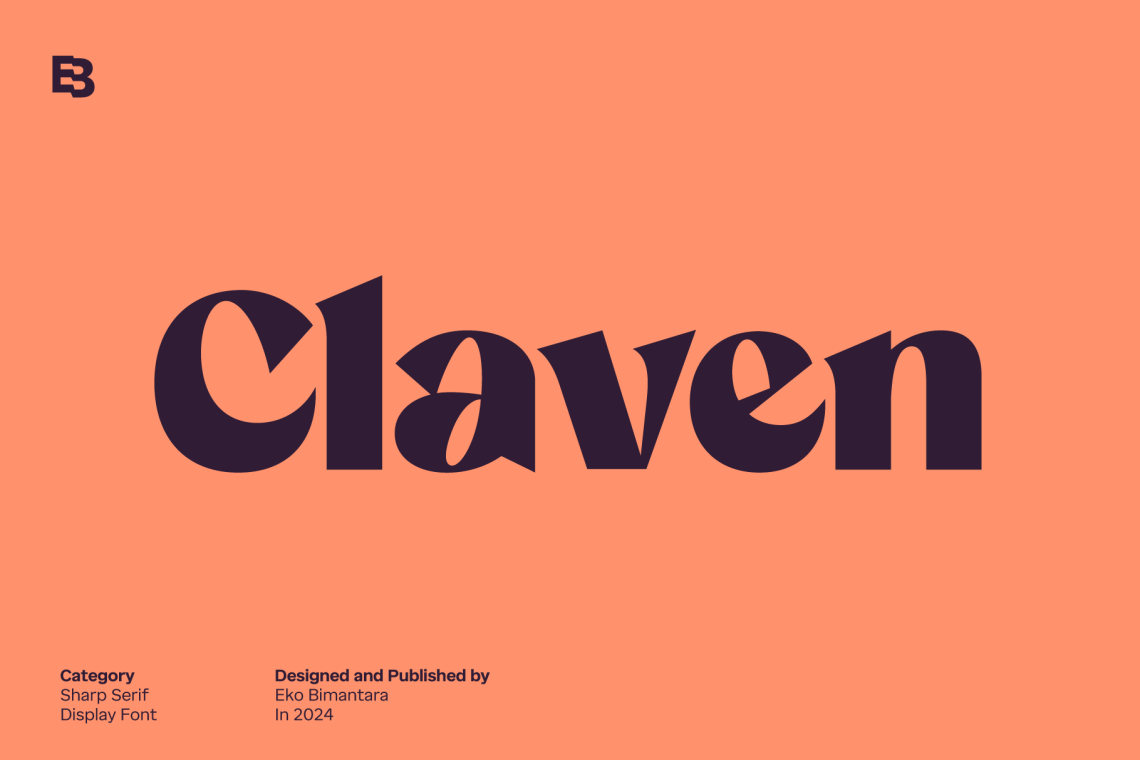 Claven Font - Eko Bimantara Font